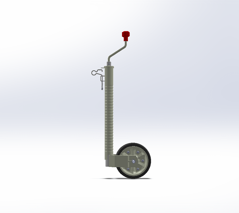 JOCKEY WHEEL 48 Ø, 300 KG with anti-slip device – Escuber