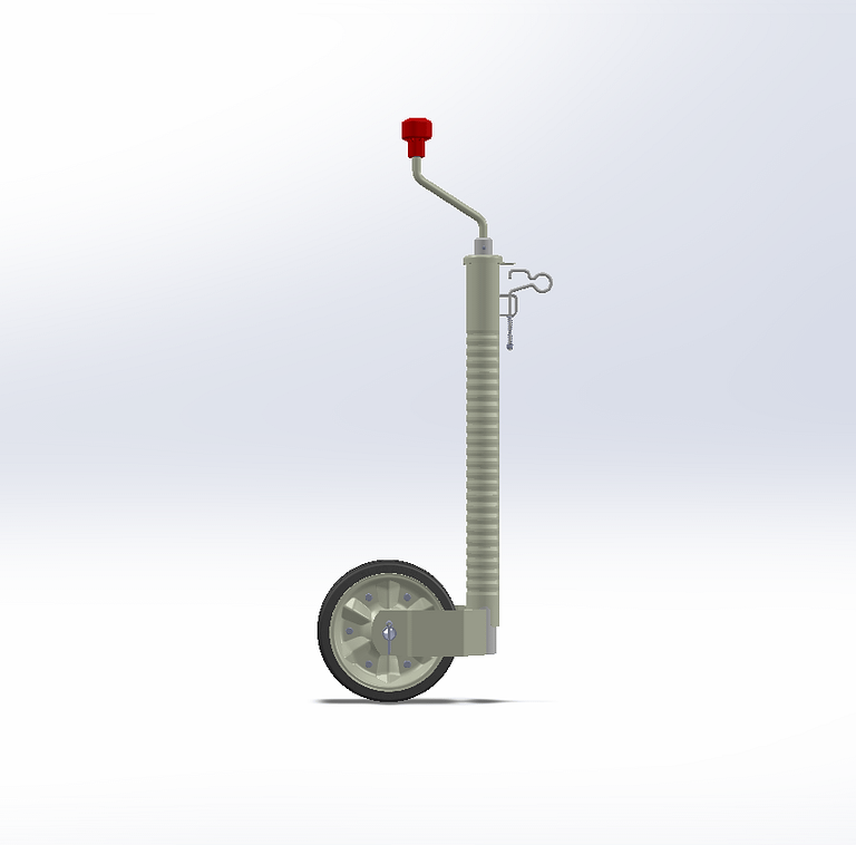 JOCKEY WHEEL 48 Ø, 300 KG with anti-slip device – Escuber